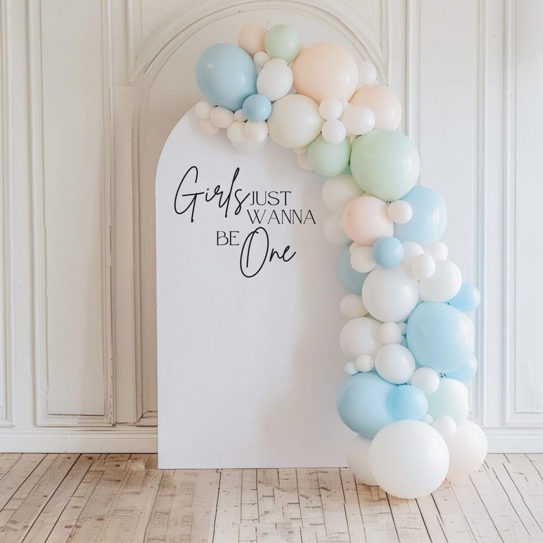 Girls Just Wanna Be One First Birthday Decal Custom Decal for Birthday ...