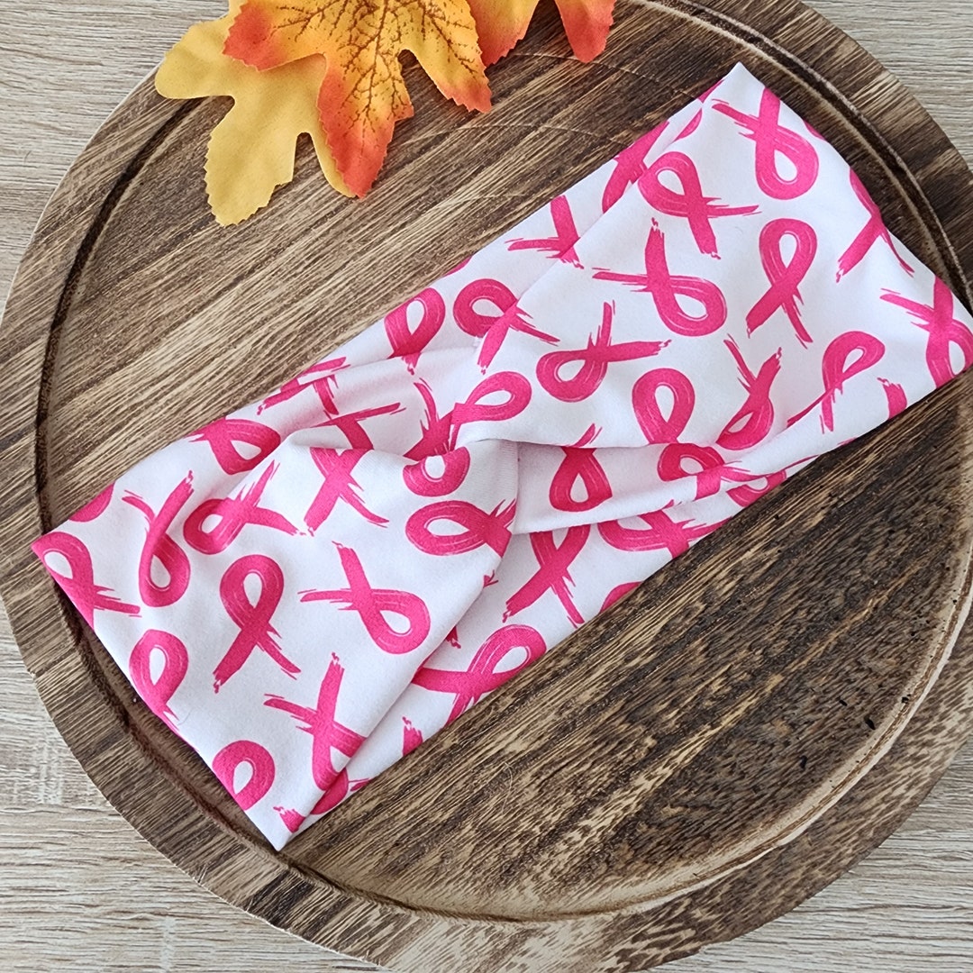Breast Cancer Awareness Twist Headband - Etsy