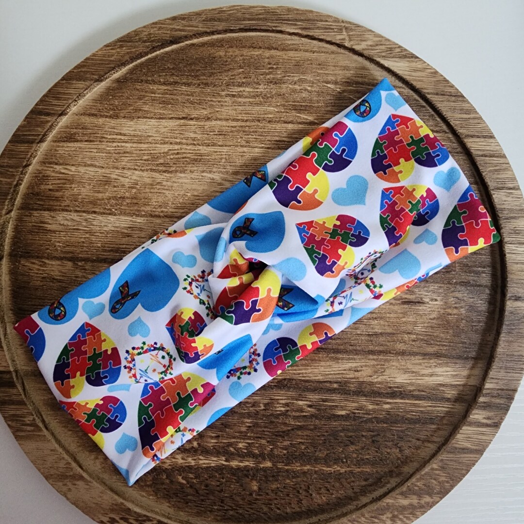 Autism Awareness Twist Headband - Etsy