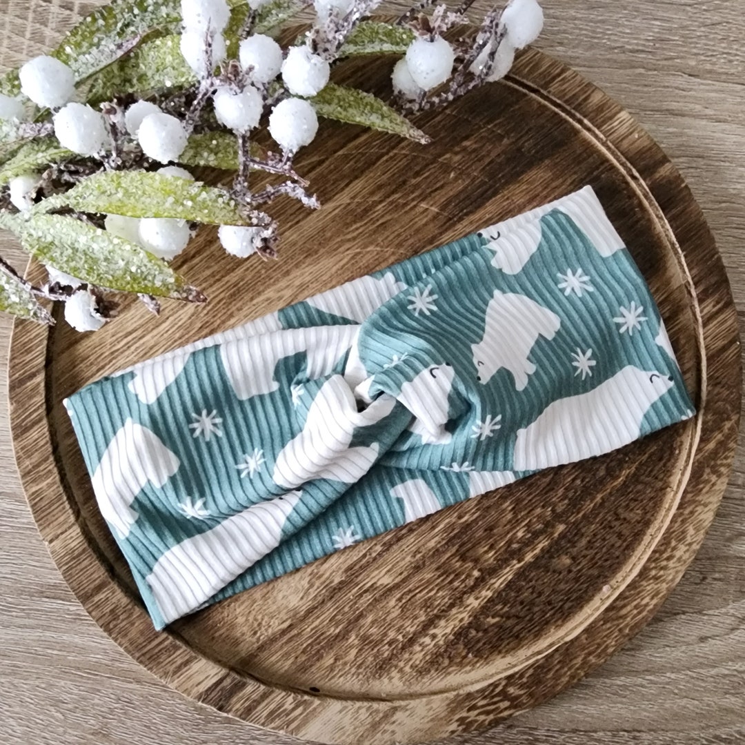Polar Bears Twist Headband - Etsy