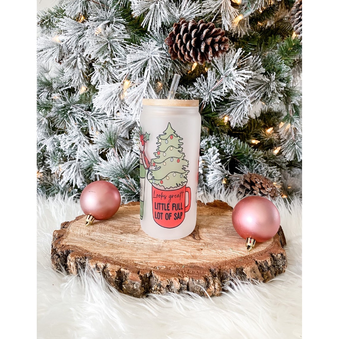 Christmas Vacation // Beer Can Glass Cup // Christmas Vacation Glass ...