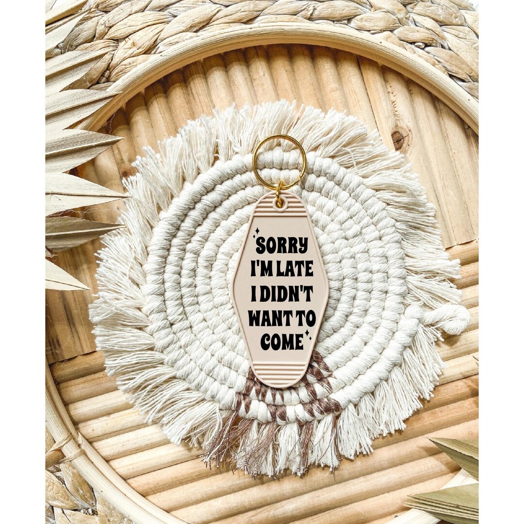 Motel Keychain // Retro Keychain // Motel Key Tag // Vintage Motel ...