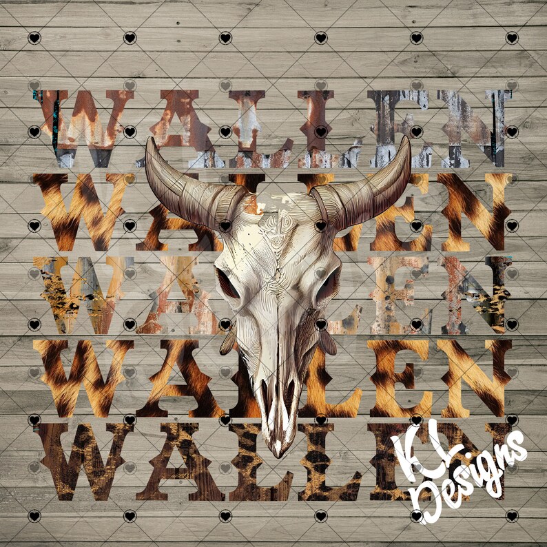 Wallen, Wallen, Wallen, Cow Skull - Etsy