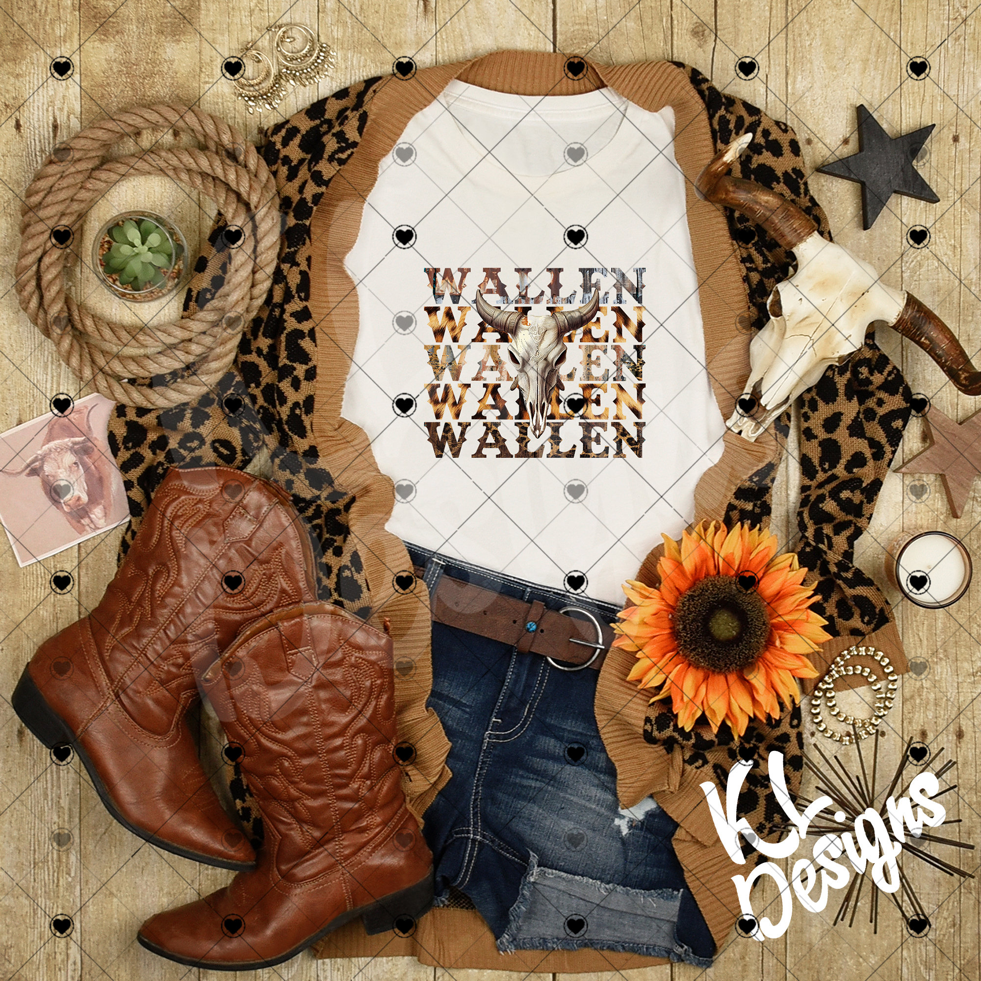 Wallen, Wallen, Wallen, Cow Skull - Etsy