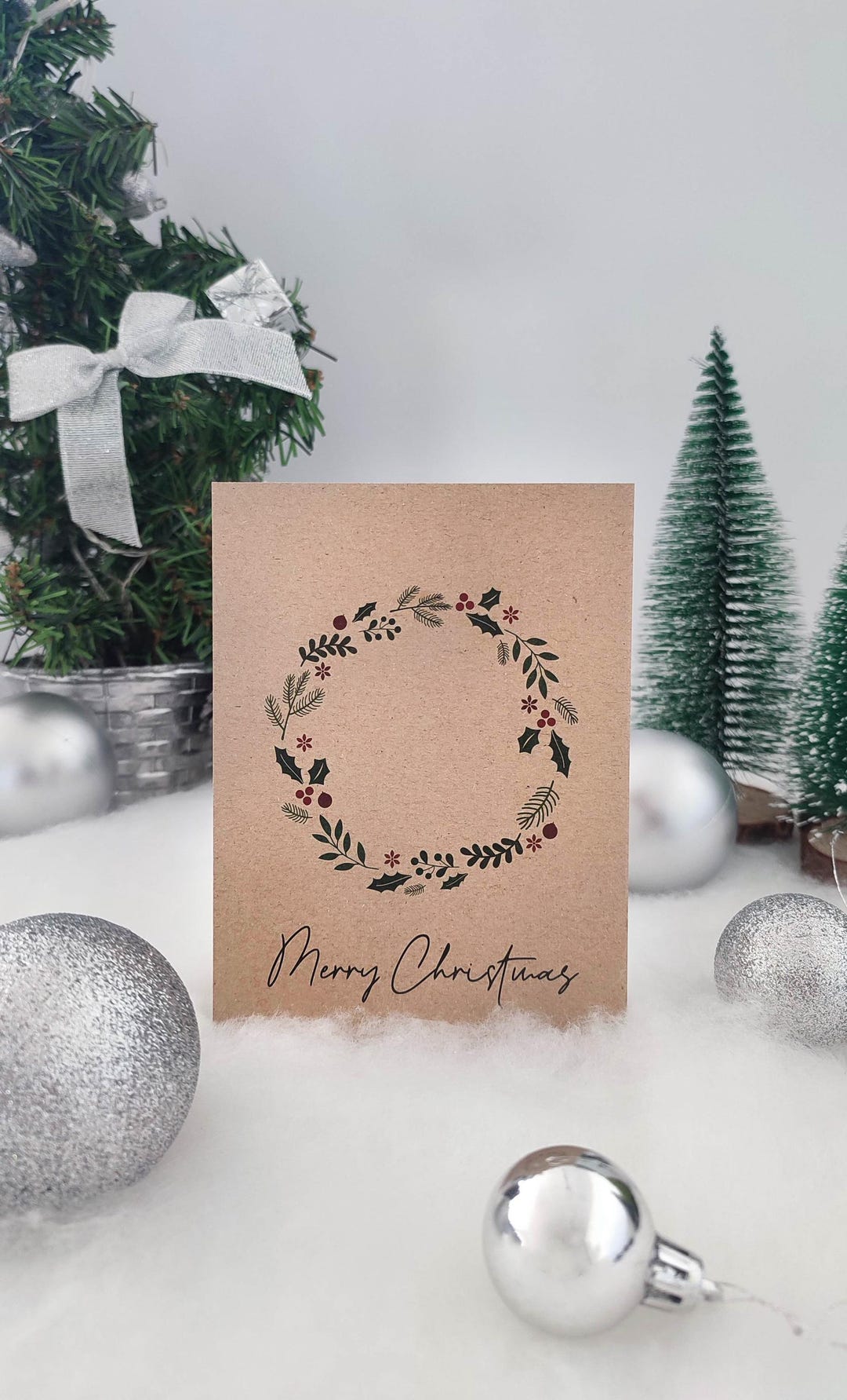 Sweet Christmas Card to Write Yourself – Advent Wreath in Portrait ...
