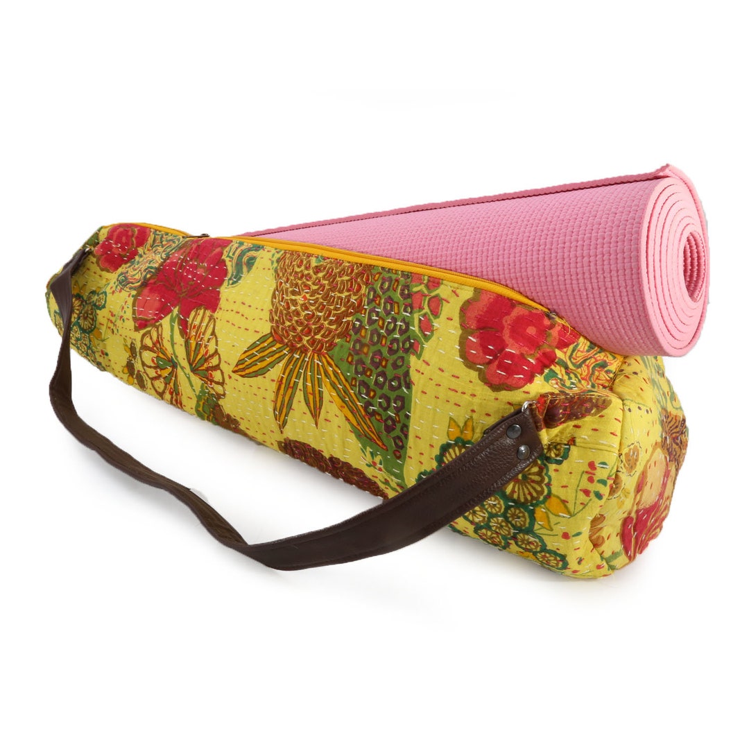Indian Kantha Yoga Mat Bag and Carriers for Women and Men - Etsy Australia