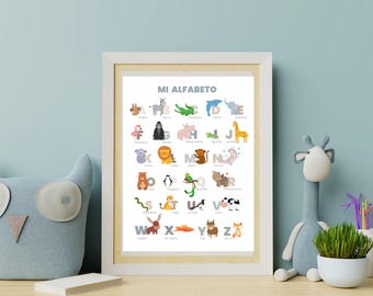 Spanish 123s Printable | Spanish Numbers Wall Art | Kids Educational ...