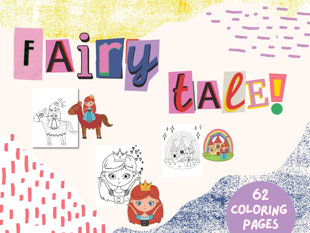 Fairytale Coloring Pages for Kids - Princess, Fairy, Dragon and More ...
