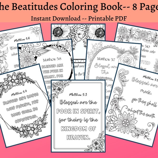 Scripture Coloring Pages - Etsy