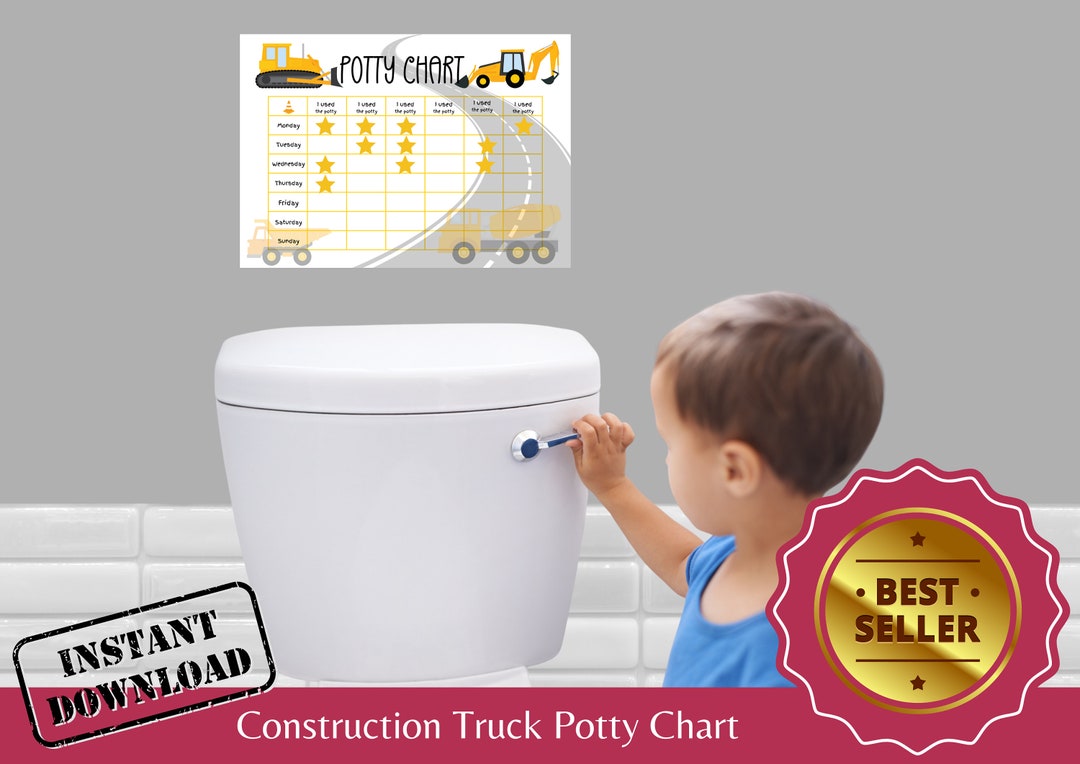Boys Toilet Training Chart Printable Toilet Training Tracker for Boys ...