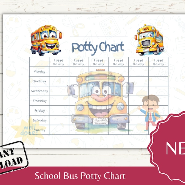 School Bus Chart - Etsy