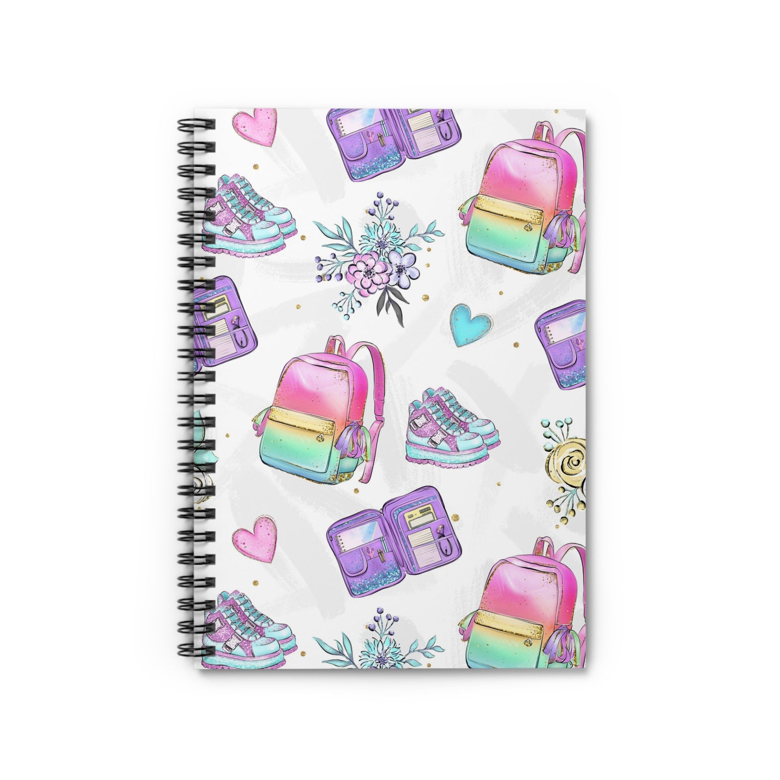 90s Style Spiral Notebook: Back to School Ruled Line Journal - Etsy