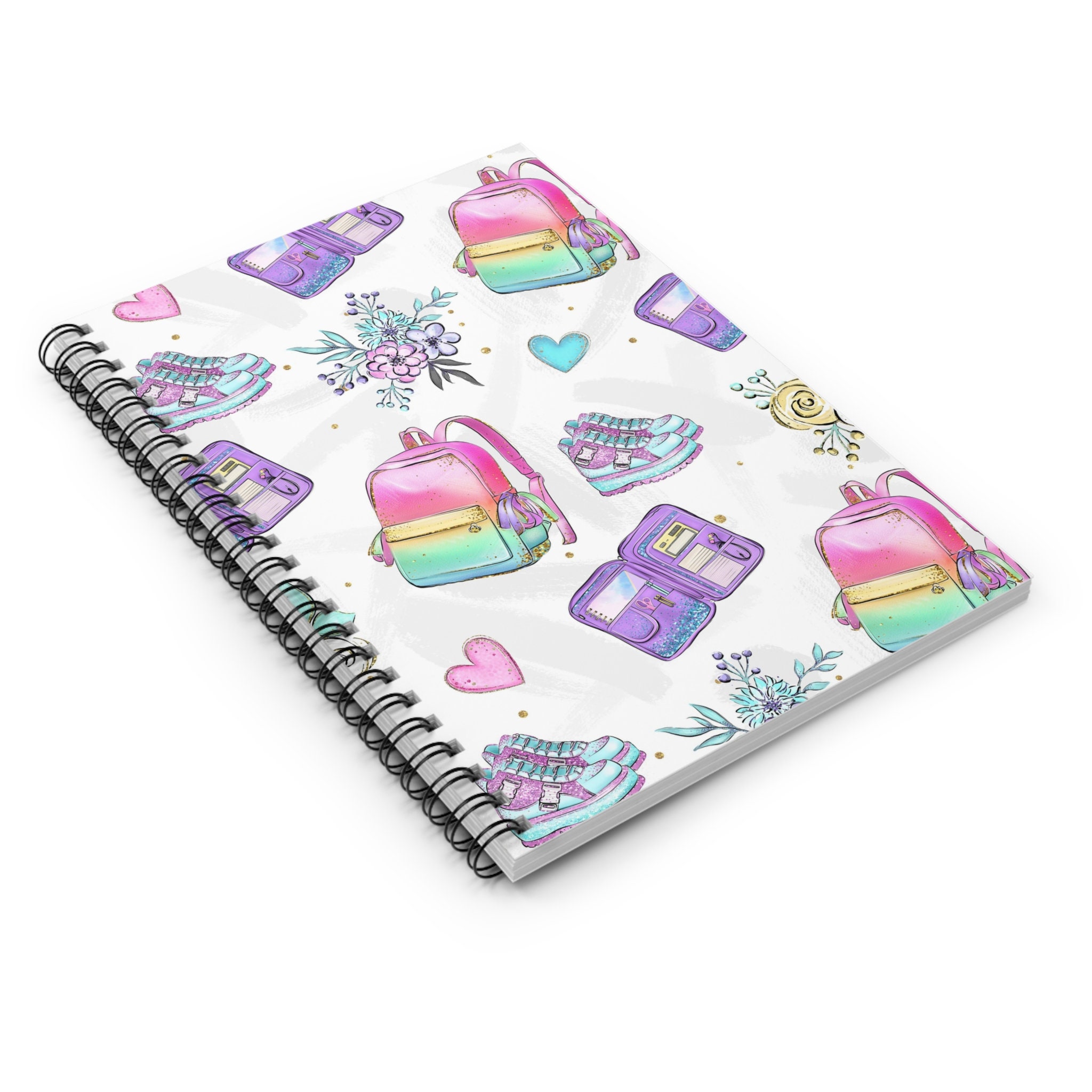 90s Style Spiral Notebook: Back to School Ruled Line Journal - Etsy