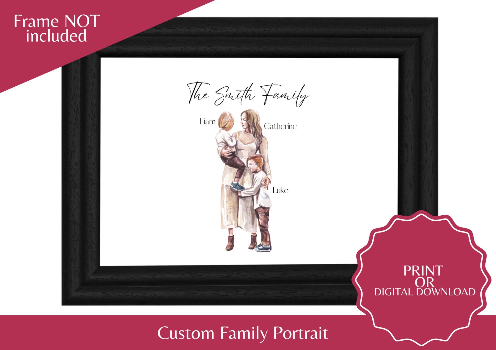 Personalized Family Print for Living Room, Family Art Entryway Wall ...