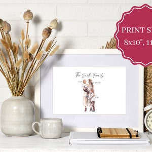 Personalized Family Print for Living Room, Family Art Entryway Wall ...