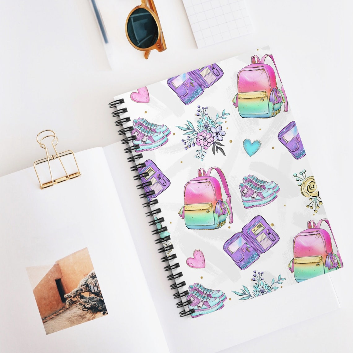 90s Style Spiral Notebook: Back to School Ruled Line Journal - Etsy