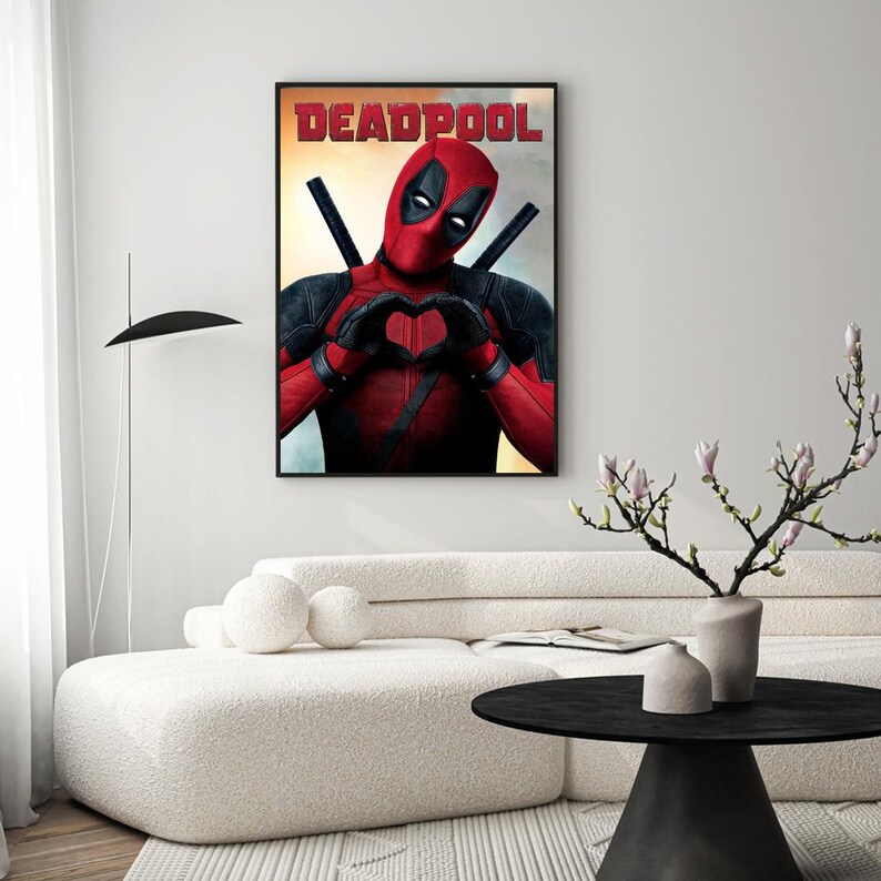 Deadpool Movie Poster Minimalist Canvas Art Picture Canvas Printing ...