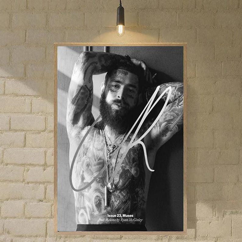 Post Malone Canvas Poster Art Print Home Decor - Etsy