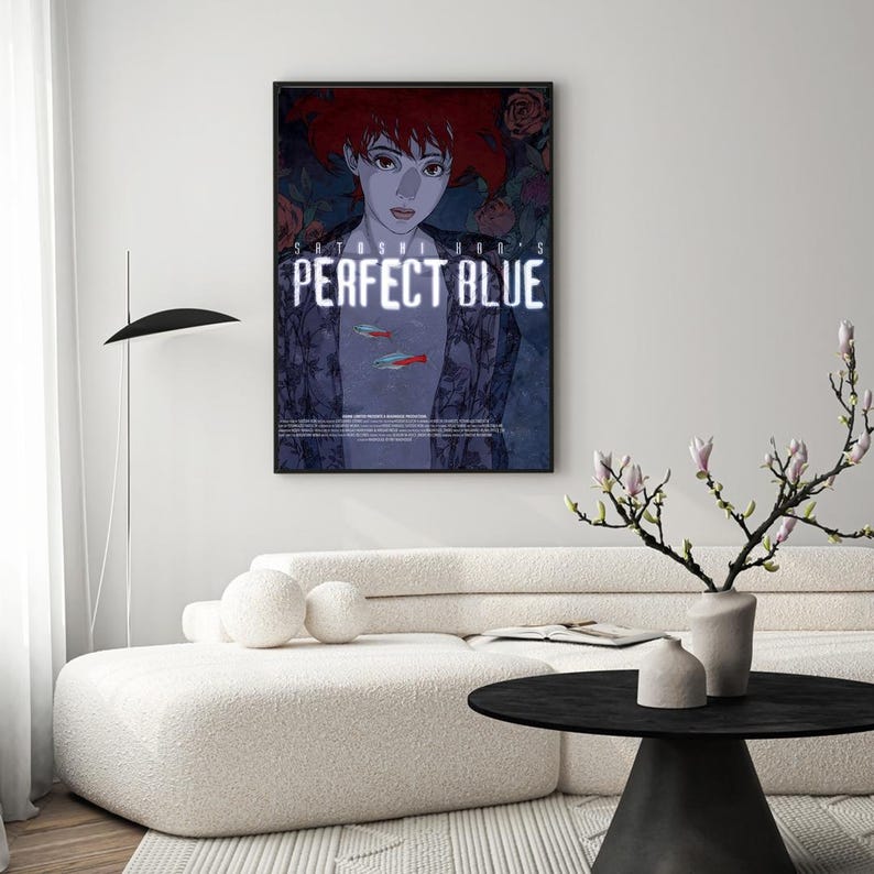 Perfect Blue Anime Movie Poster Minimalist Canvas Art Picture Canvas ...
