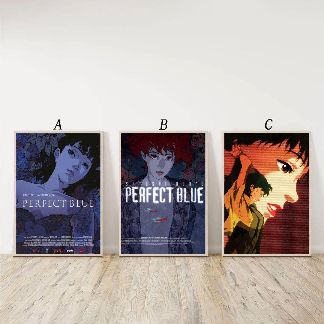 Perfect Blue Anime Movie Poster Minimalist Canvas Art Picture Canvas ...