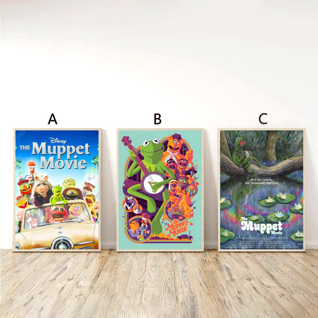 The Muppet Movie Poster Minimalist Canvas Art Picture Canvas Printing ...