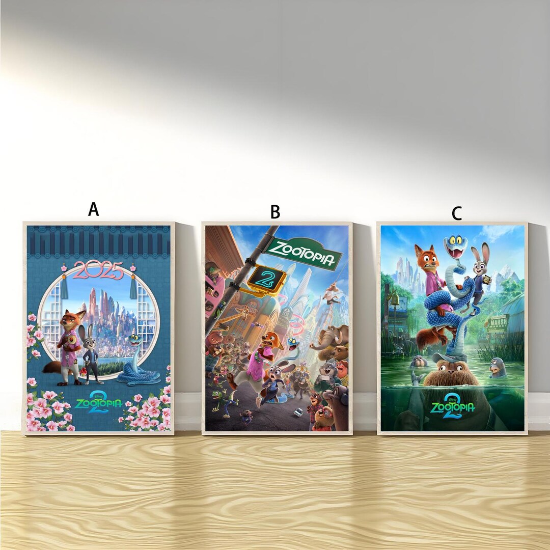 Zootopia 2 Movie Poster Canvas Art Home Decor - Etsy