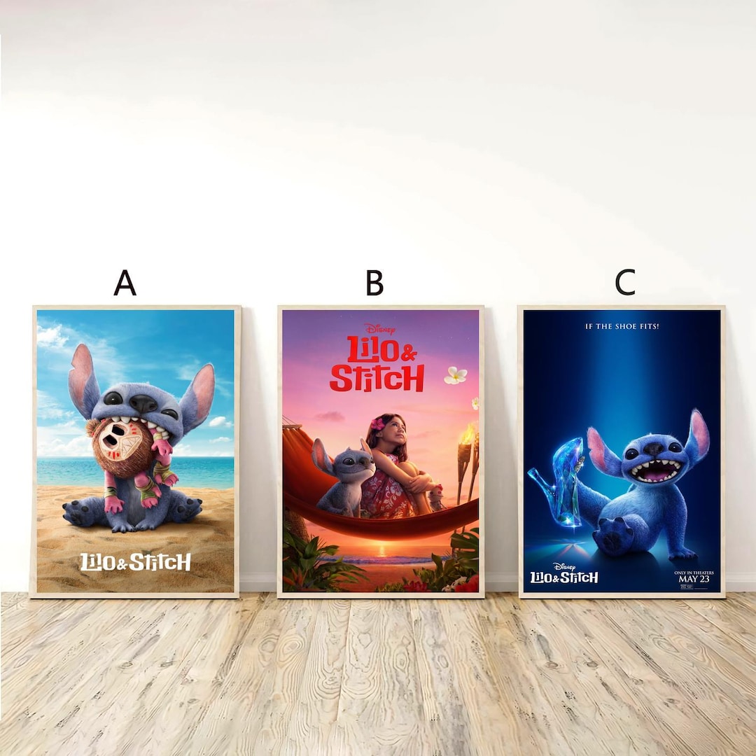 Lilo and Stitch Movie Poster Minimalist Canvas Art Picture Canvas ...
