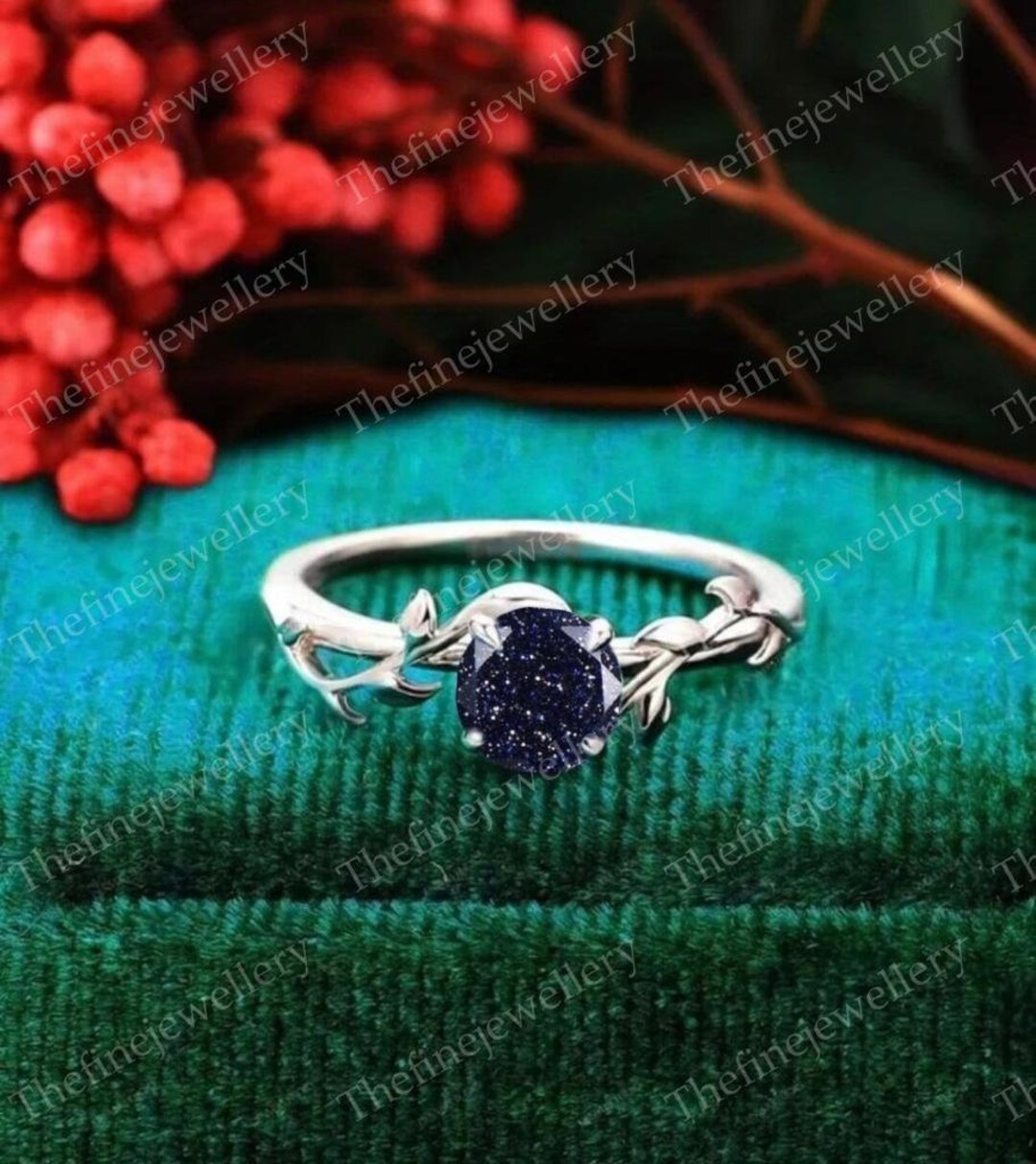 Galaxy Sandstone Ring, Leaf Vine Rings for Women, Galaxy Sandstone Ring ...