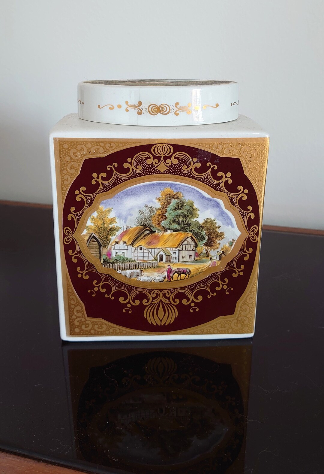 Royal Cauldon Bristol Ironstone Tea Caddy - Etsy