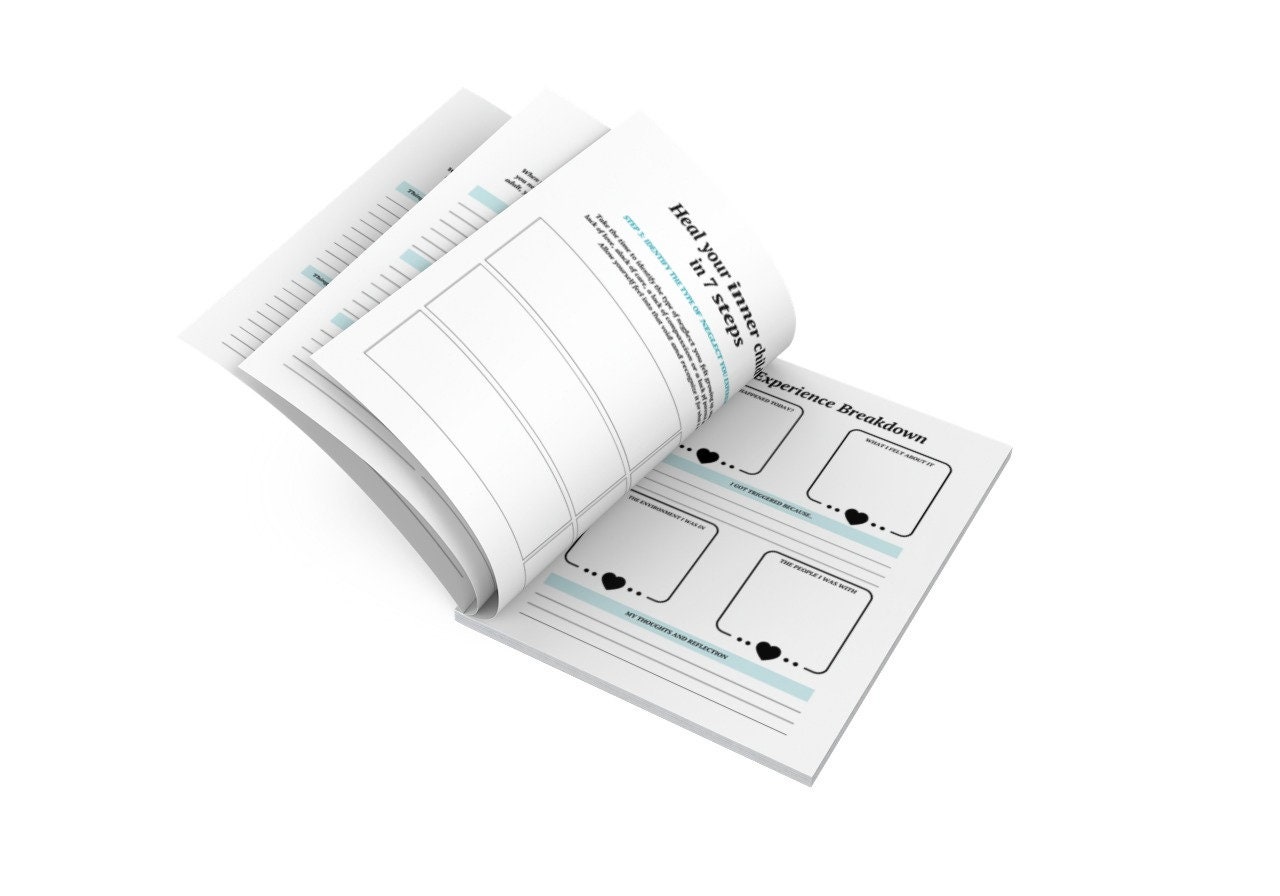 Trauma Therapy Worksheets Adult MEGA PTSD Workbook 64 Pages Crisis Tool ...
