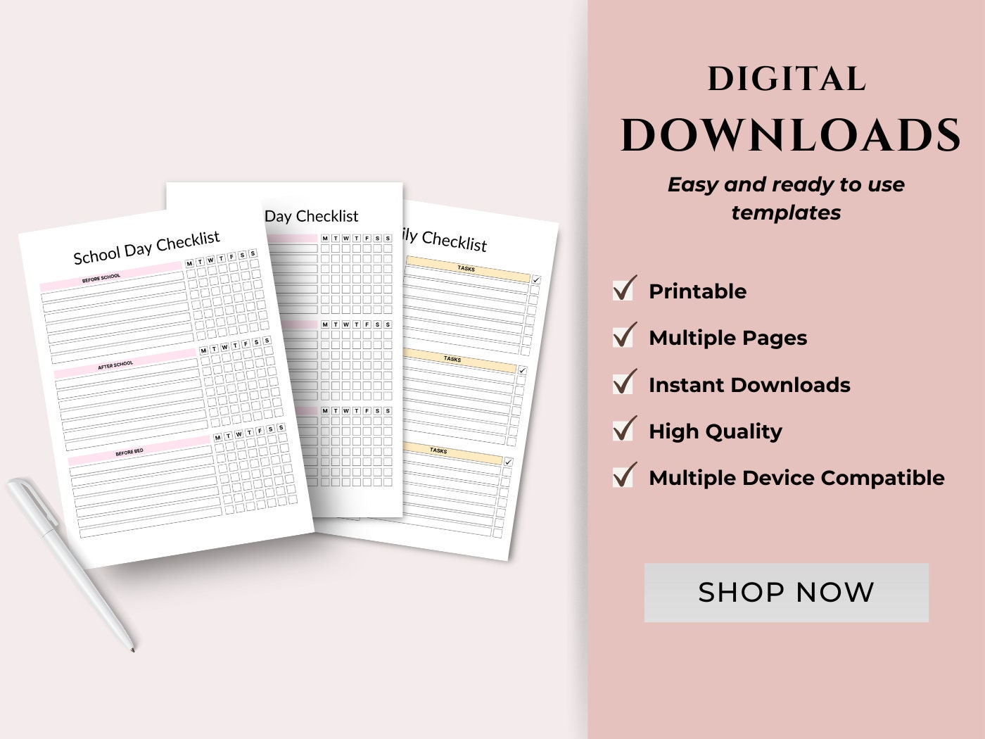 Chore Chart for Kids Toddler Routine Chart Editable Kids Chore Charts ...