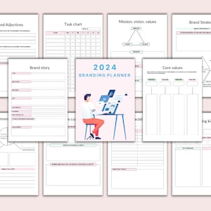 Branding Planner Binder Personal Business Organizer Printable Online ...