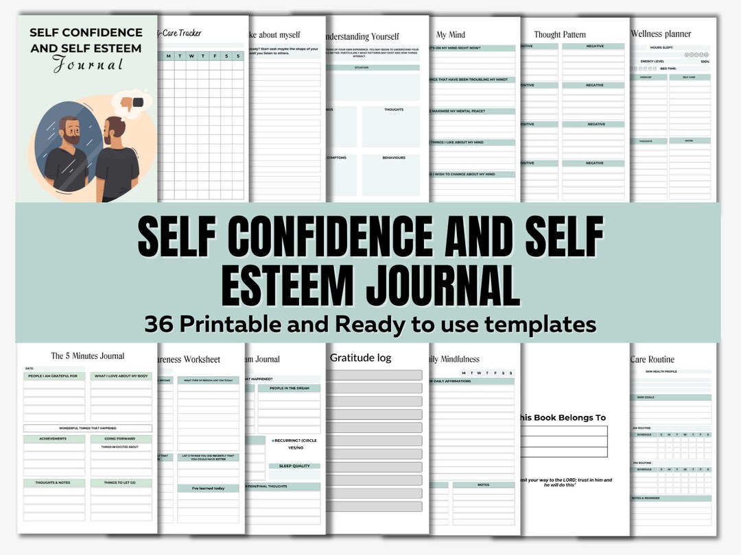 Self-compassion & Self-esteem Planner: Love Therapy Journal (PDF) - Etsy