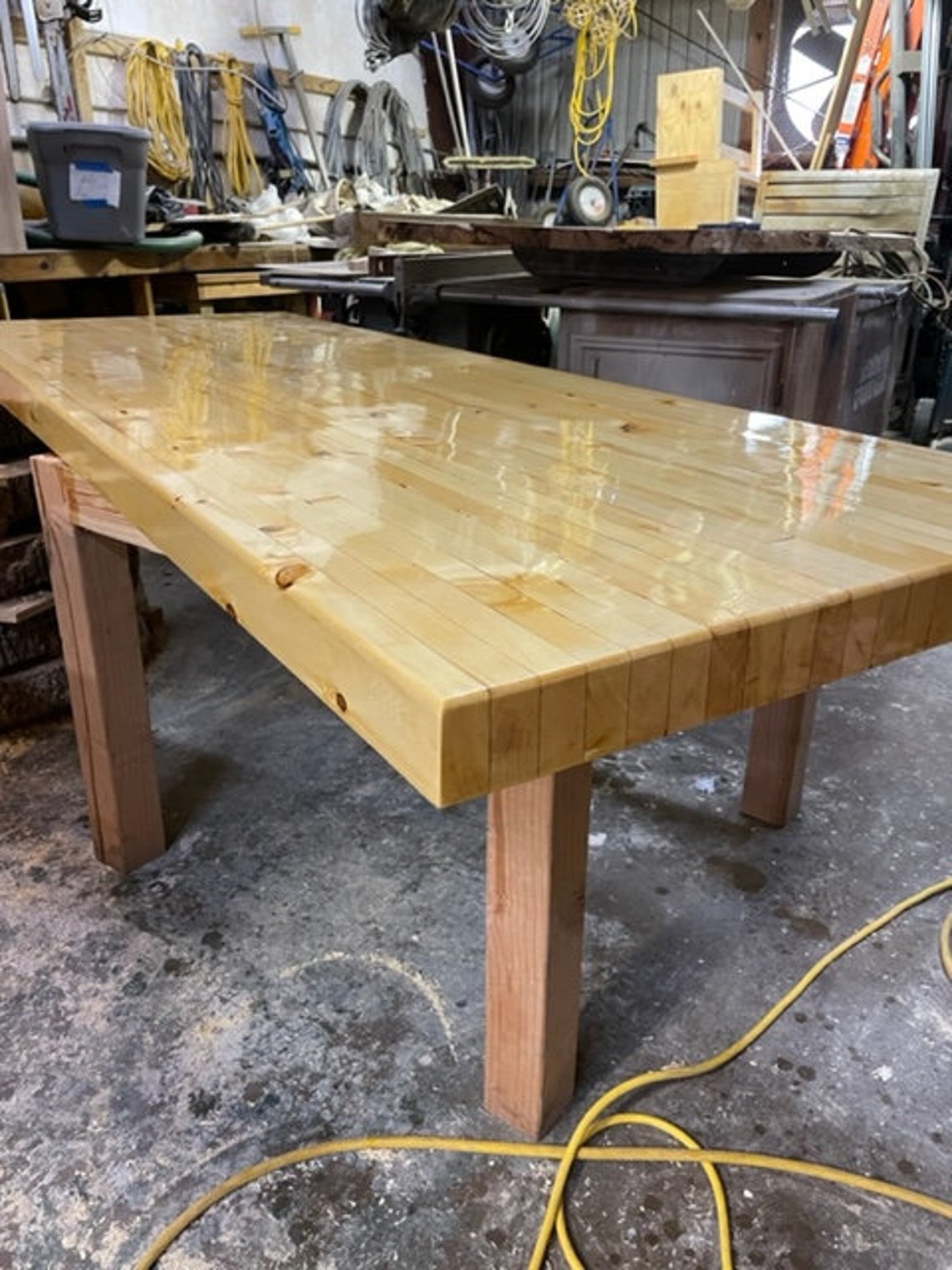 Table Top - Alaskan Yellow Cedar Glue Laminated Beam Fully Finished ...