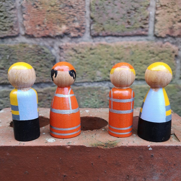 Wooden Toy People - Etsy UK