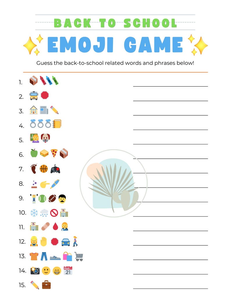 Back to School Game | Teacher | Student Ice Breaker | Classroom Games ...