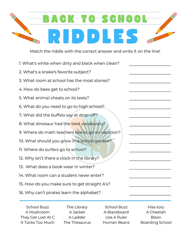 Back to School Game | Teacher | Student Ice Breaker | Classroom Games ...