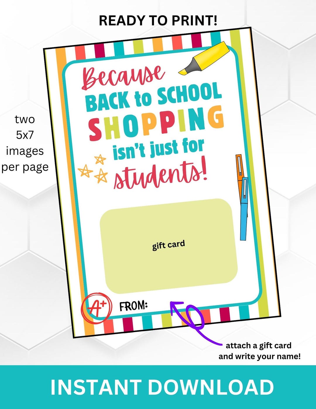 Teacher Gift Card Holder | Back to School | Teacher Gift | Teacher ...