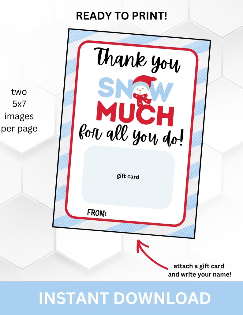 Gift Card Holder | Christmas Gift | Teacher Gift | Instant Download ...