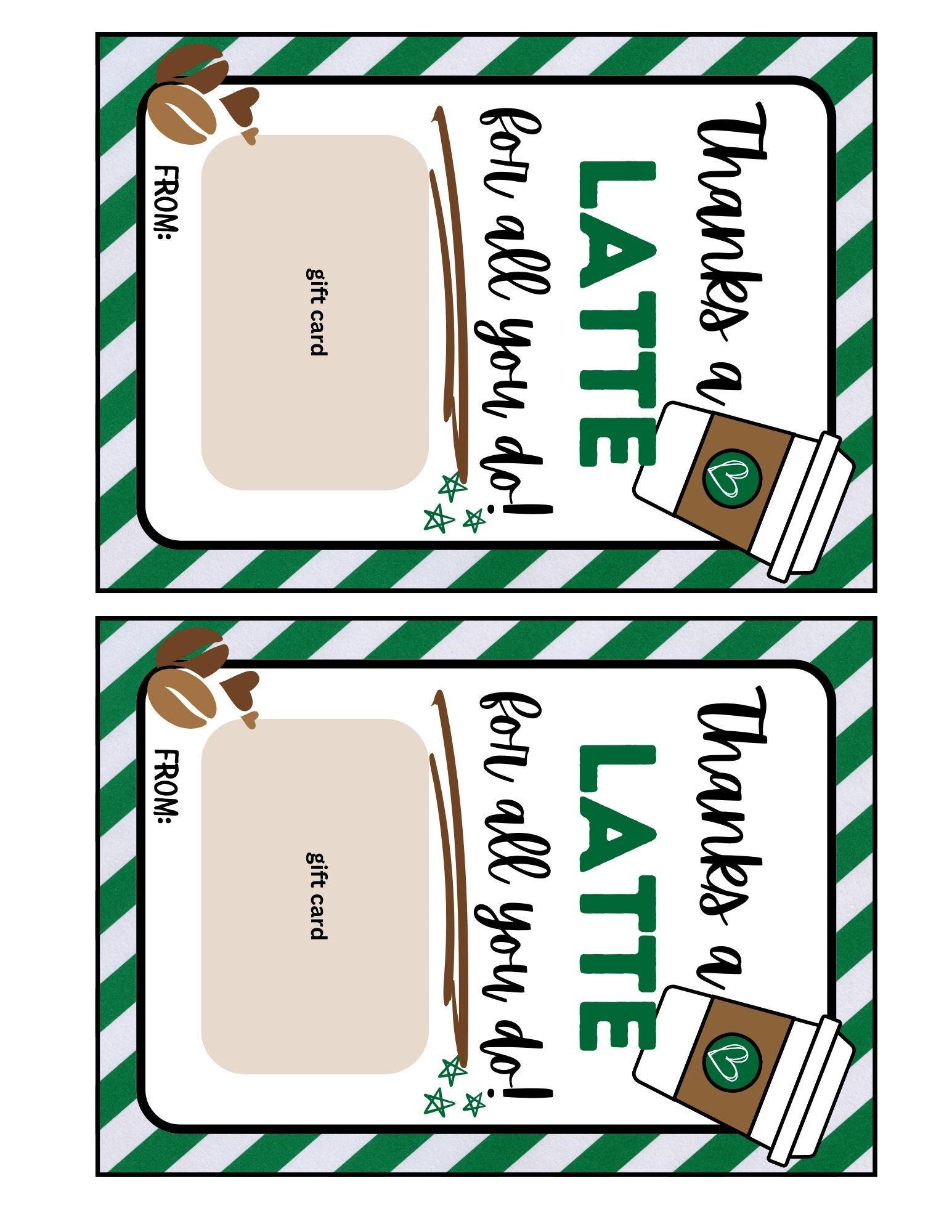 Coffee Gift Card Holder | Back to School | Teacher Gift | Teacher ...