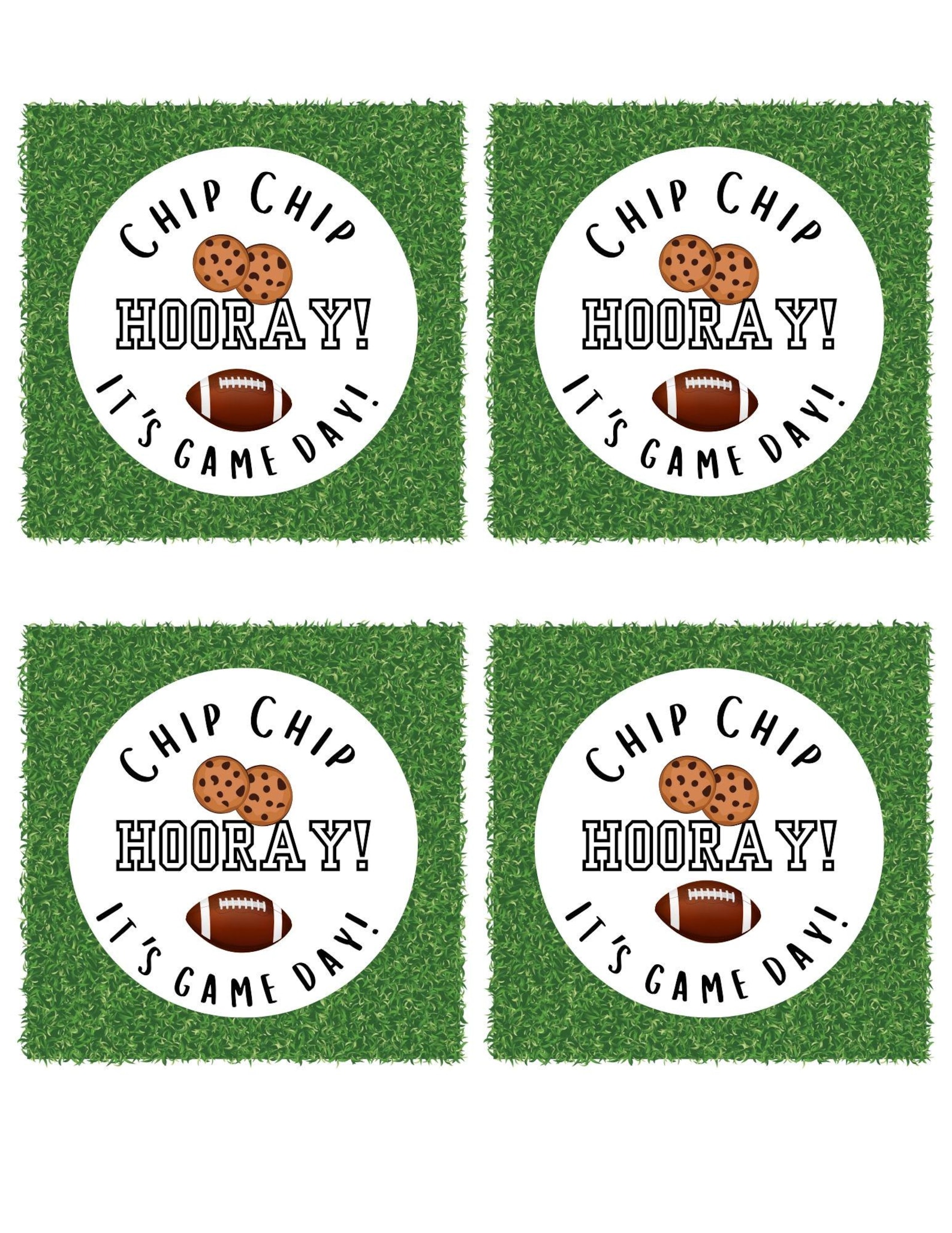Football Snack Tags | Treat Tags | Football Mom | Game Day | Treat ...