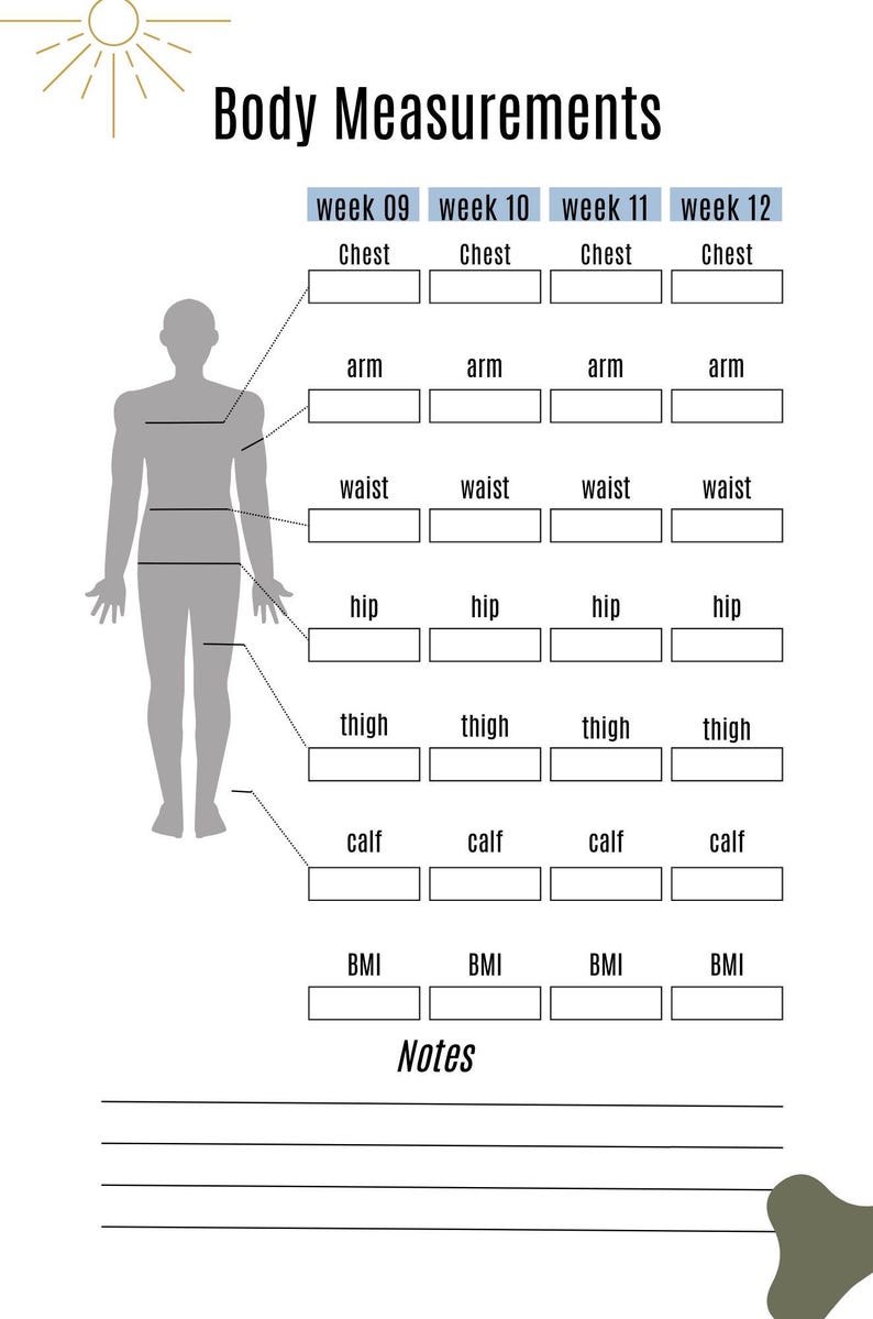 12 Week Weight Loss Tracer | Health and Wellness | Food Tracker ...