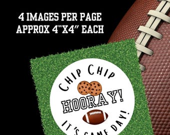 Football Treat Tags | Snack Tags | Treat Bag Tag | Football Mom ...