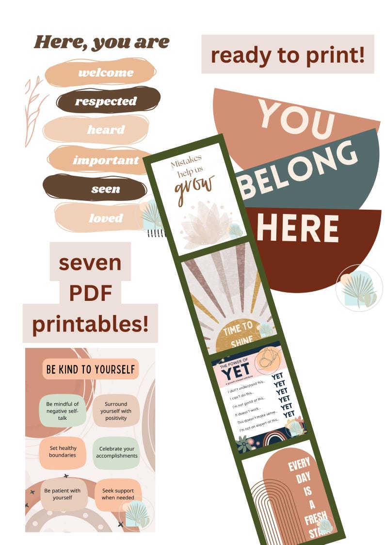 Classroom Poster Bundle | Motivational | Growth Mindset | Teacher ...