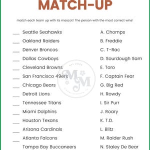 Football Games | Football Printable | NFL Games | Super Bowl Games ...