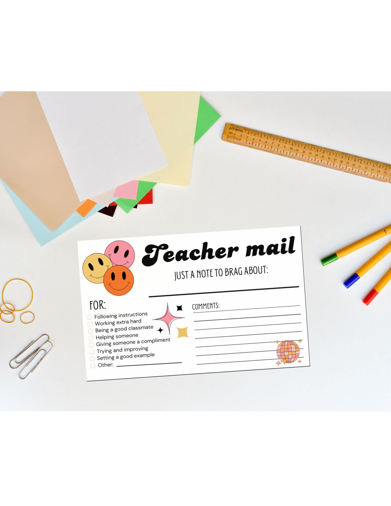 Teacher Mail | Brag Mail | Back to School | Classroom Mail | Classroom ...