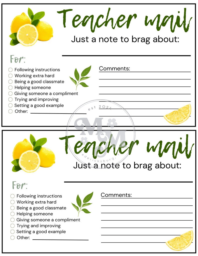 Teacher Mail | Brag Mail | Back to School | Classroom Mail | Classroom ...