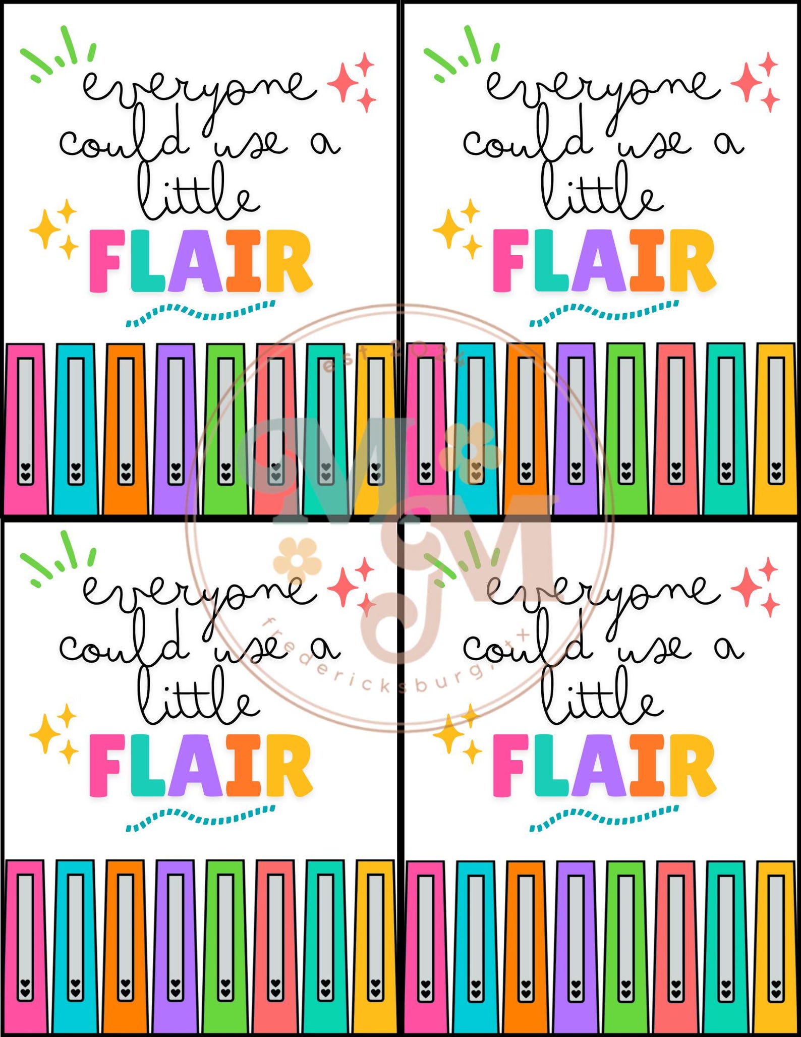 Flair Gift Tags | Teacher Gift | Flair Pens | Digital Download | Gift ...
