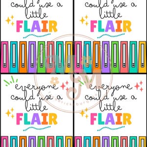 Flair Gift Tags | Teacher Gift | Flair Pens | Digital Download | Gift ...