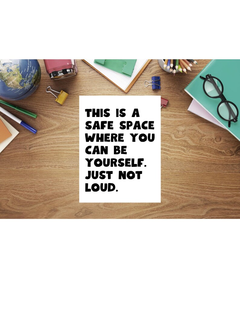 Funny Classroom Sign Printable | Instant Download | Teacher Decor ...